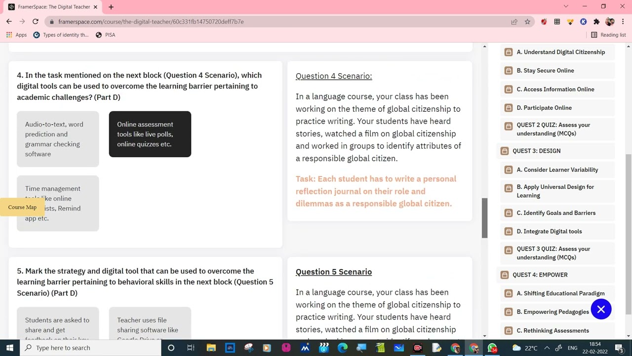 Answer keys of 4 modules of digital teacher training - YouTube