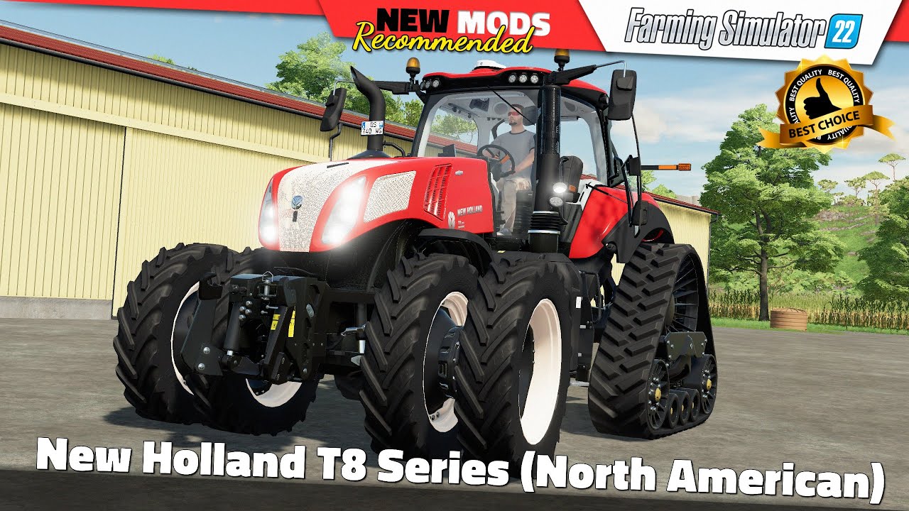FS22 | New Holland T8 Series (North American) - Farming Simulator 22 New Mods Review 2K60 - YouTube