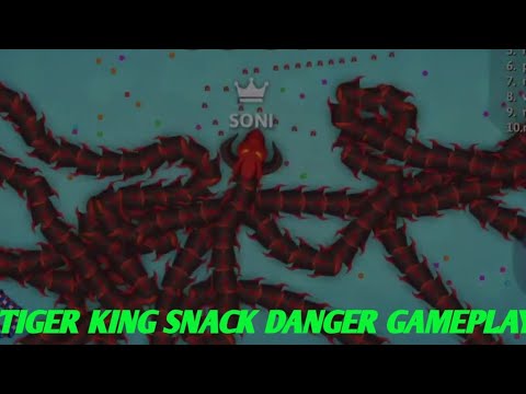 OMG! TIGER KING SNACK DANGER GAMEPLAY IN SNACK IO GAMEPLAY #snake # ...