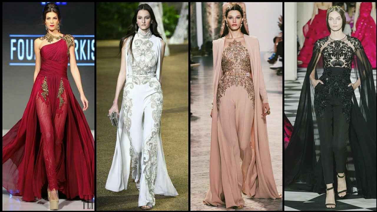 Gorgeous And Elegant Formal Jump Suit Gown Dresses/Evening Gown With ...