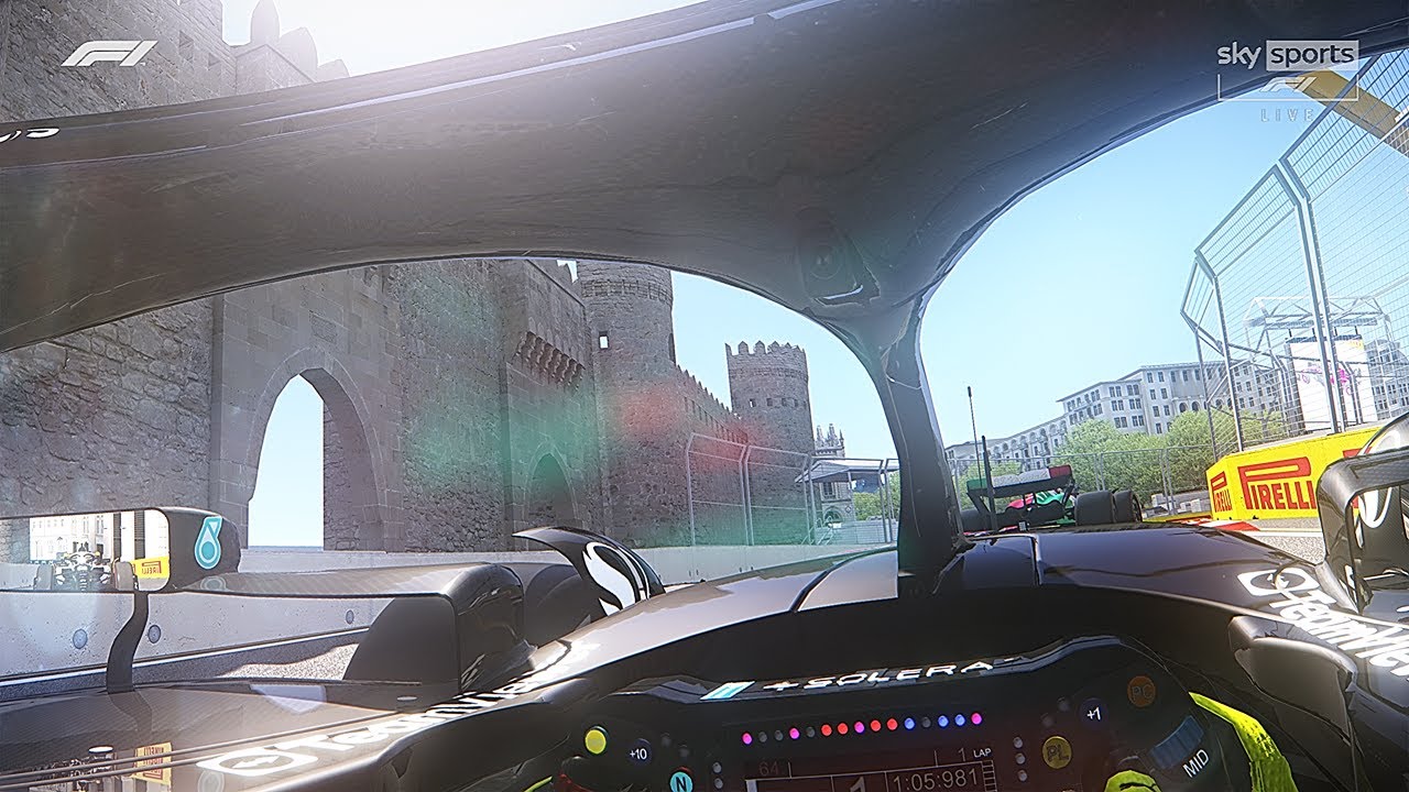 Lewis Hamilton | Baku F1 2023 - race start | Multiple camera angles # ...