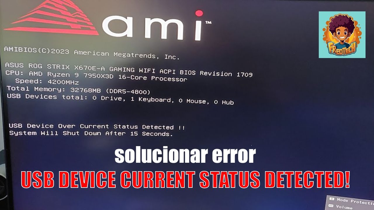 💥 Solución RÁPIDA al Error USB Over Current Status – Compatible con ...