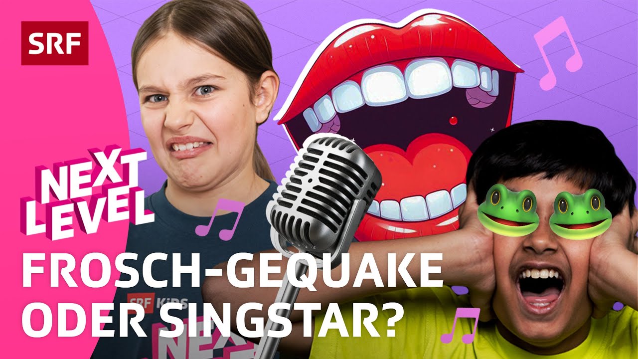 S2 3/5 🏆 SRF Kids – Next Level: Gurgeln, Summen, Singen – Welche Songs sind es? | Gameshow ...
