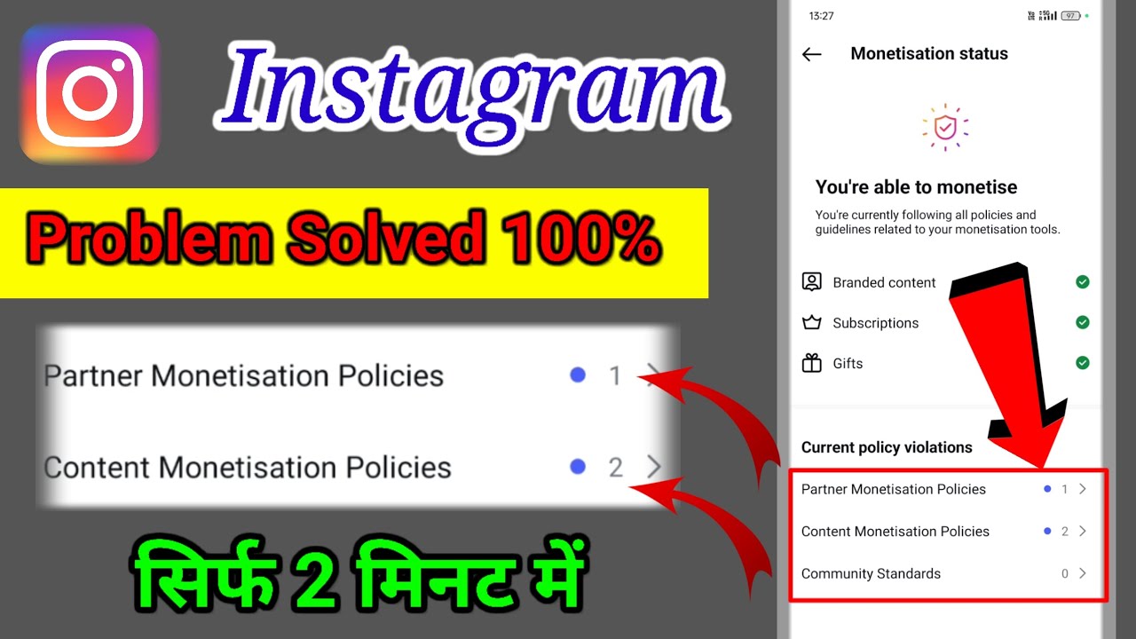 Instagram content monetization policies problem solve | instagram ...