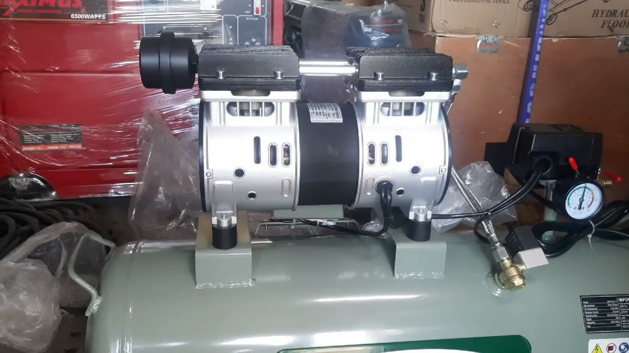 AIR COMPRESSOR 1HP OIL LESS/SILENT TYPE (WESPRO) - YouTube