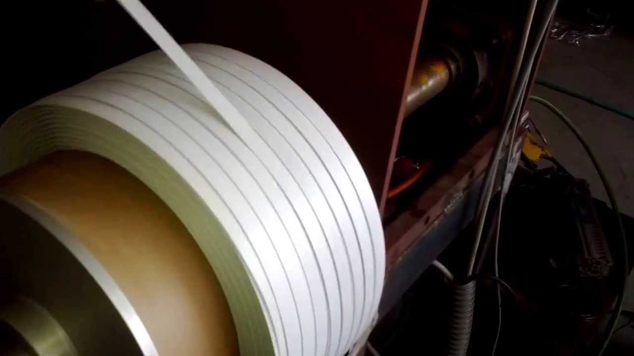 Plastic Strip Winding Machine 2 - YouTube