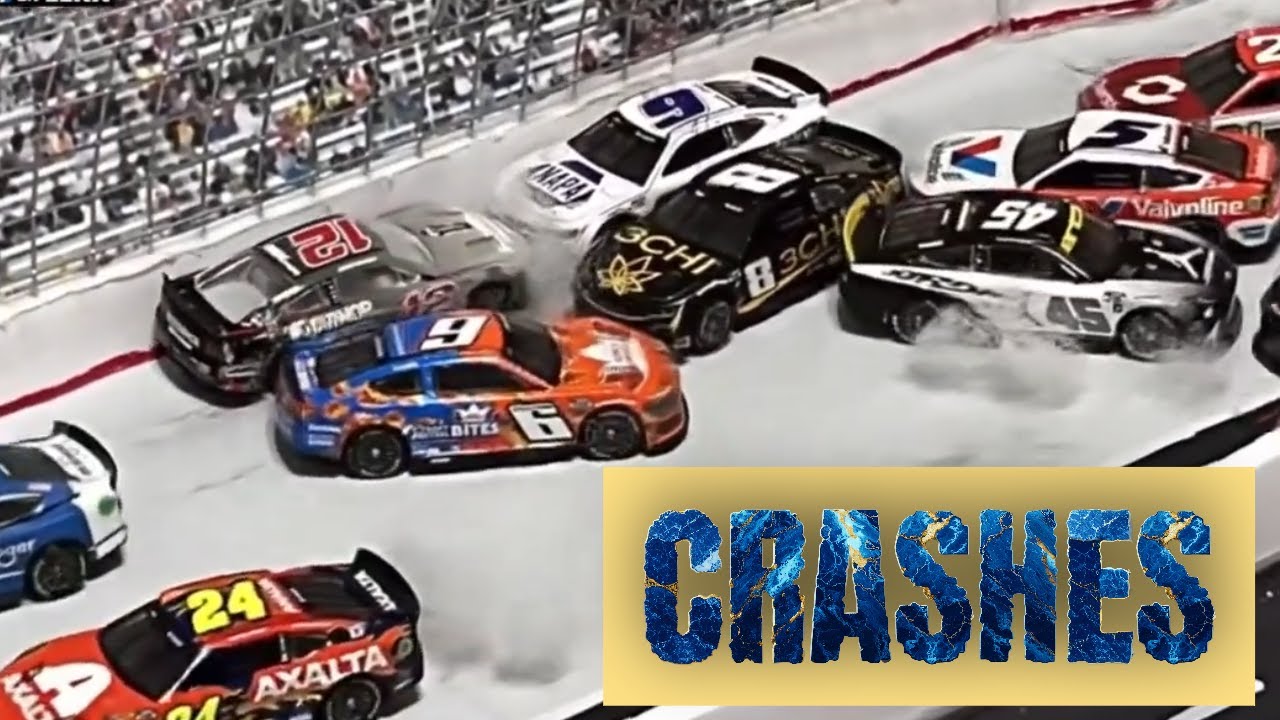 NASCAR STOP MOTION CRASHES #15 - YouTube