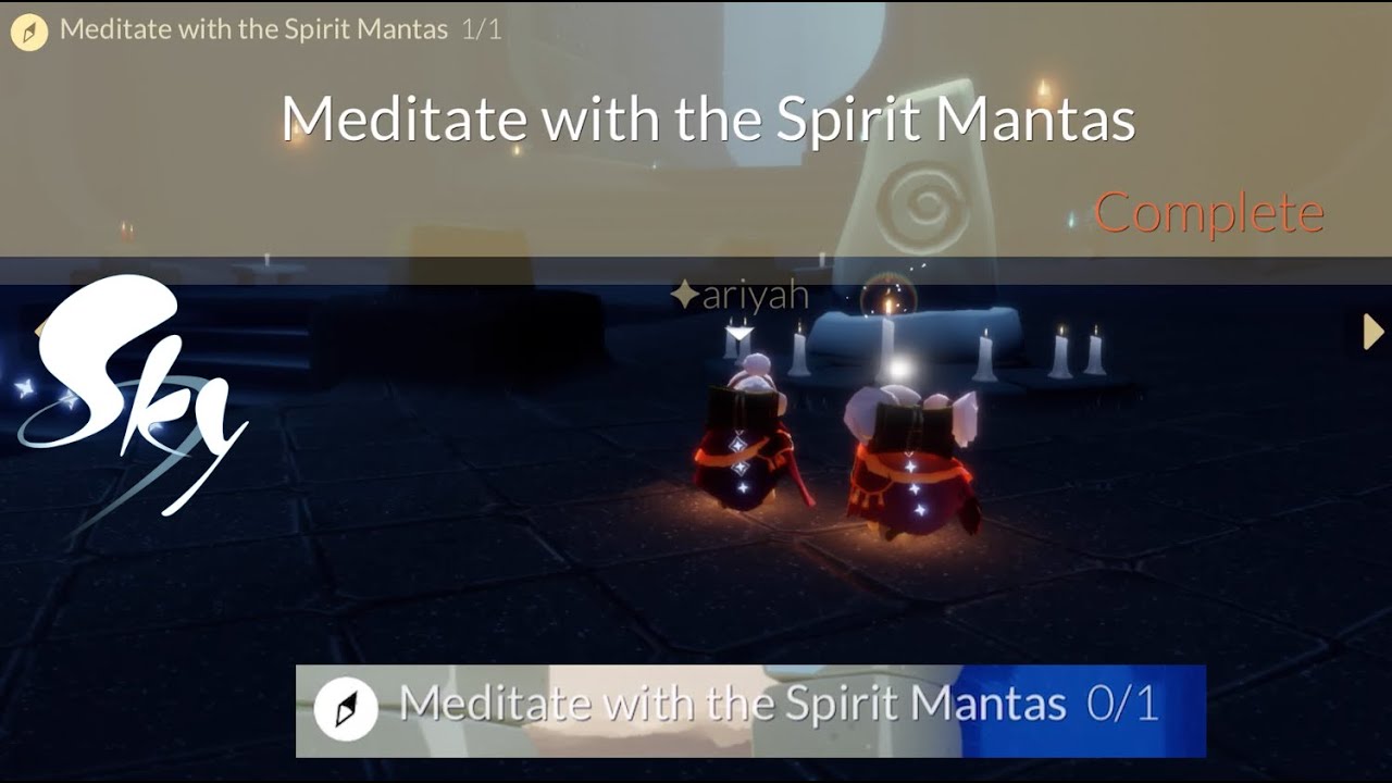 Quest: Meditate With the Spirit Mantas - Sky Children of the Light ...
