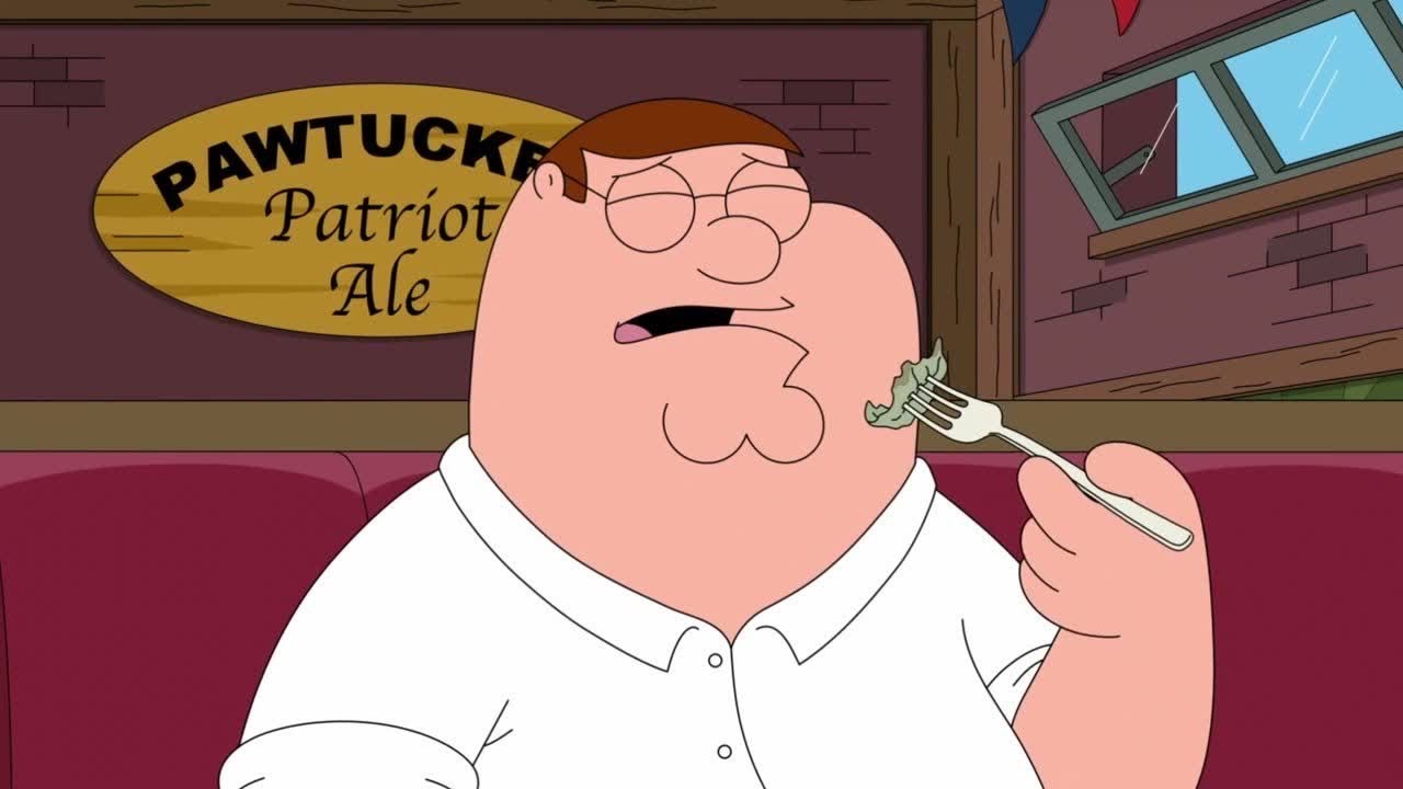 Family Guy - One day a year Peter eats a salad - YouTube