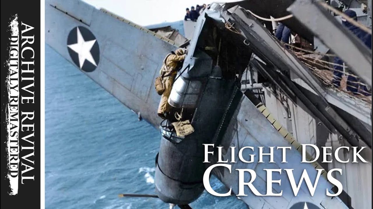 Flight Deck Crews | (1943) USN Carrier Operations - YouTube