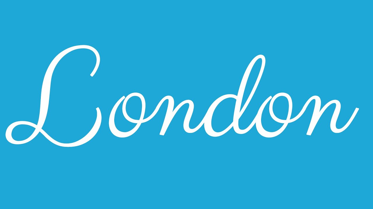 Learn how to Sign the Name London Stylishly in Cursive Writing - YouTube