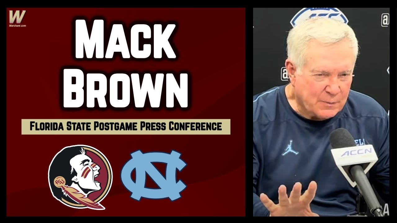 Mack Brown Florida State Postgame Interview | UNC 35, FSU 11 | FSU ...