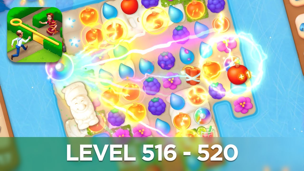 Let's Play - Gardenscapes (Level 516 - 520) - YouTube