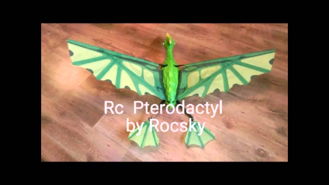 Rocsky RC Pterodactyl ornithopter (with screeching sound ) from ...