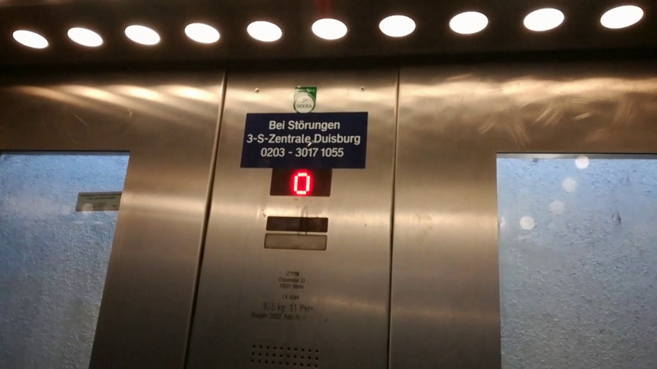 Otis Aufzug am S-Bahnhof Duisburg-Großenbaum - YouTube
