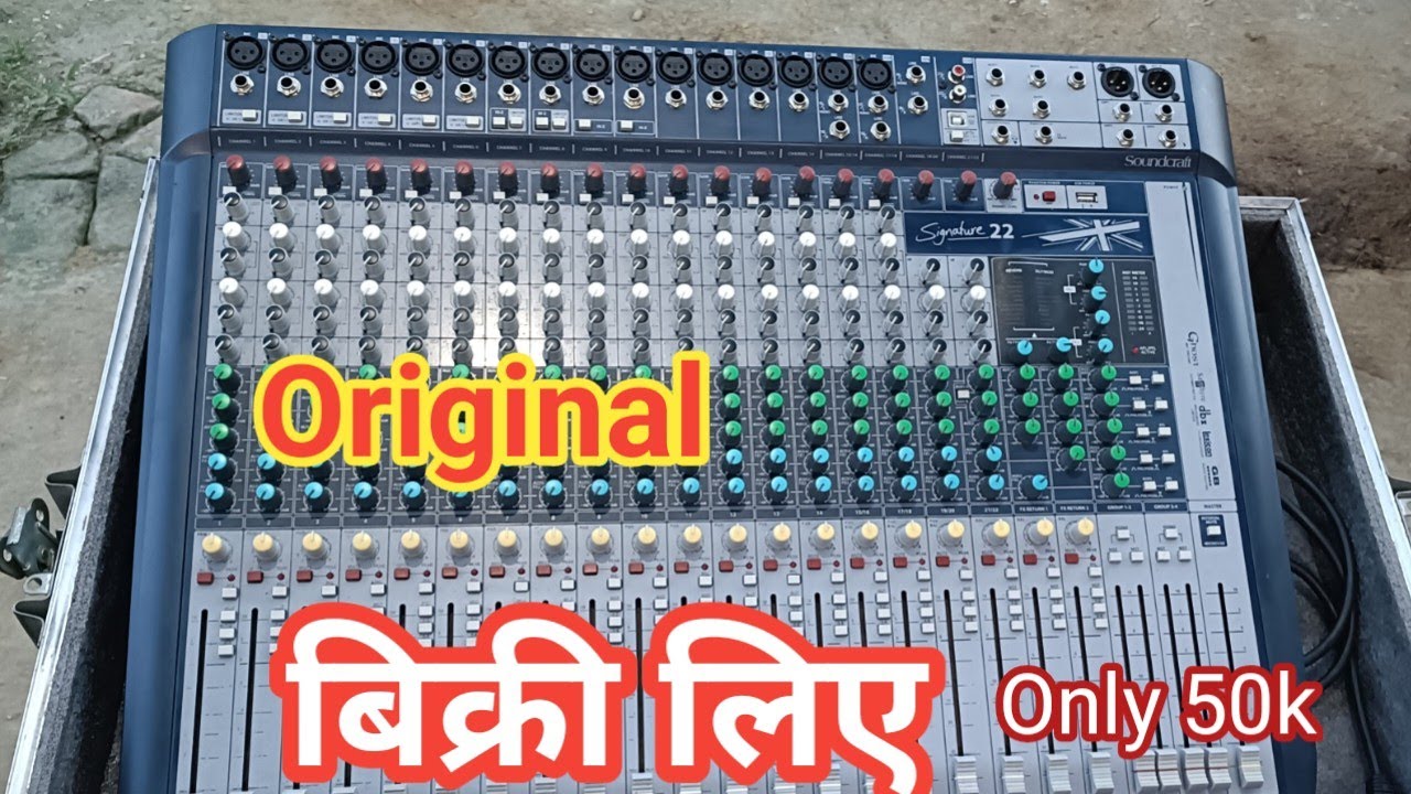 Original soundcraft signature 22 mixer for sale second hand good ...