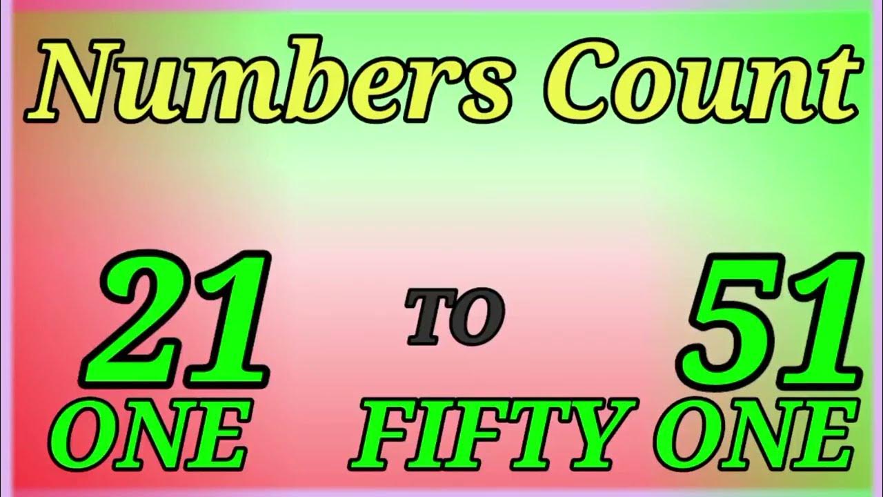 Numbers Counting 21 To 50 | Part 2 | Numbers Count With Phonics Song ...