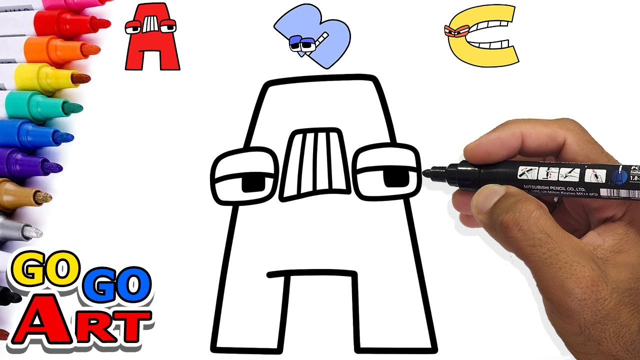 How to draw ALPHABET LORE (A B C) All Letters #alphabetlore - YouTube