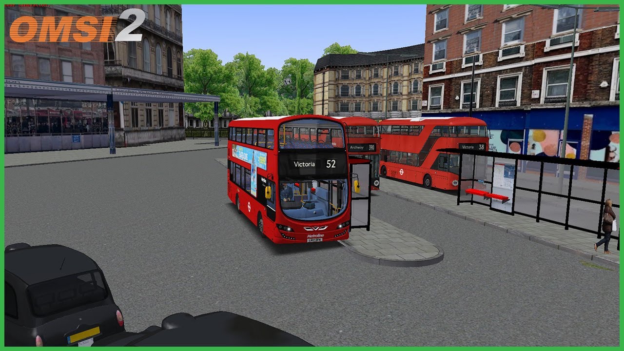 Omsi 2: London UK (Pimlico Map) | Ai route 52 to Victoria | Metroline ...
