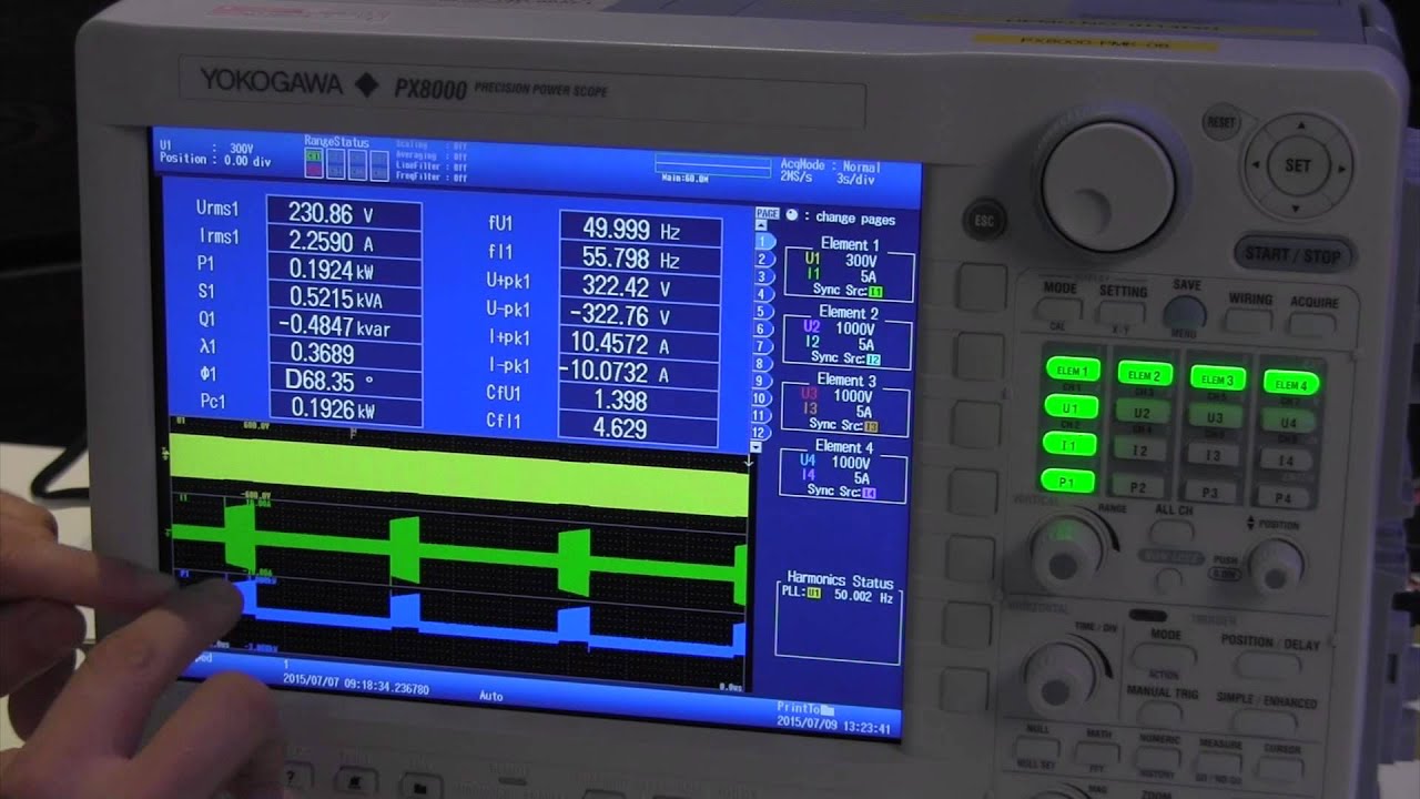 PX8000 measurement between cursors - YouTube