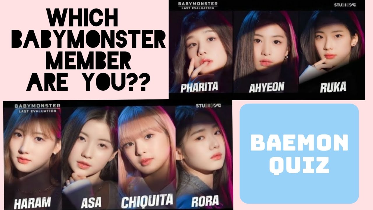 which babymonster member are you? | baemon quiz 🩷 | MYLARAKO - YouTube