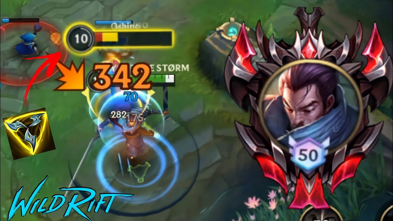 WILD RIFT | TOP 50 YASUO TRINITY FORCE FIRST BUILD | GRANDMASTER - YouTube