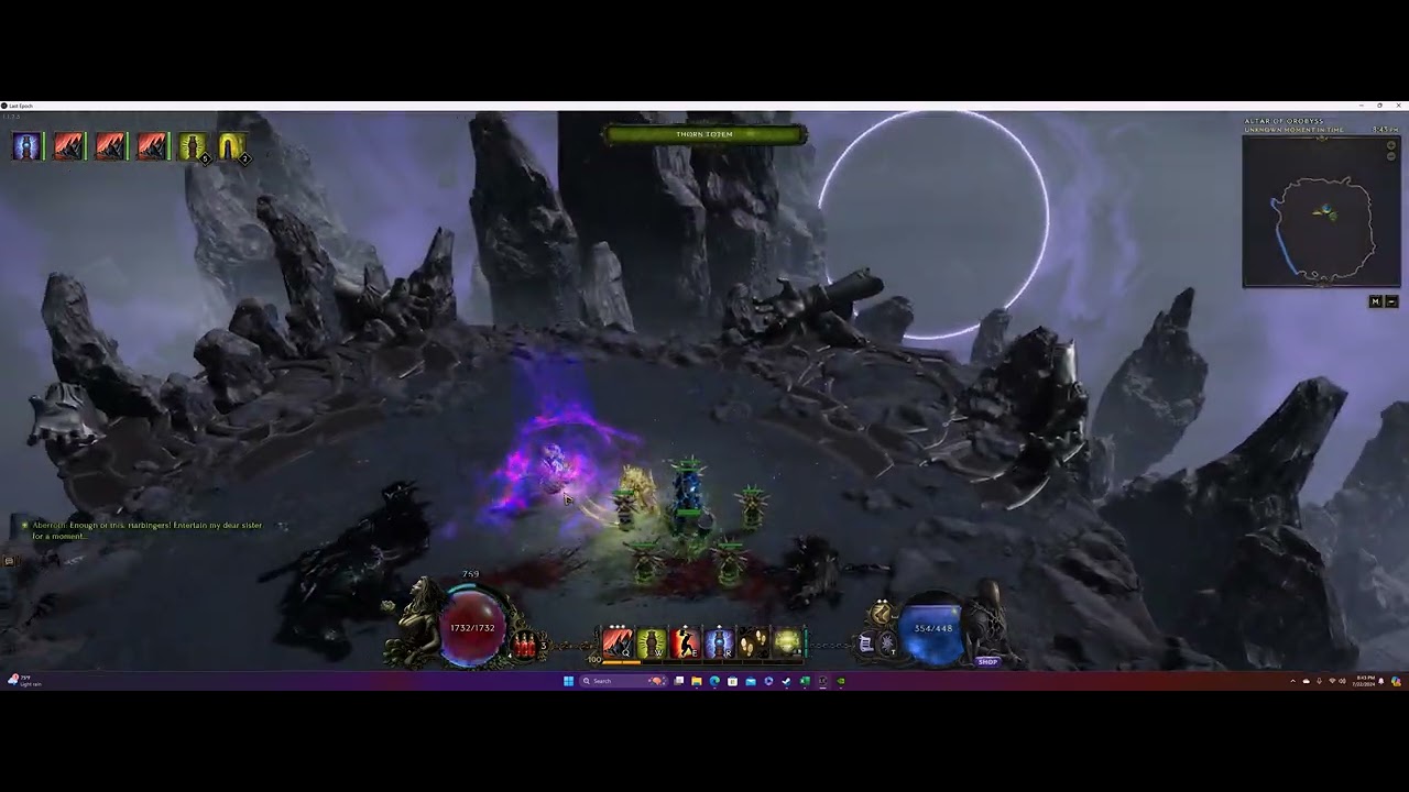 Last Epoch - Storm Totem build showcase Aberroth kill - YouTube