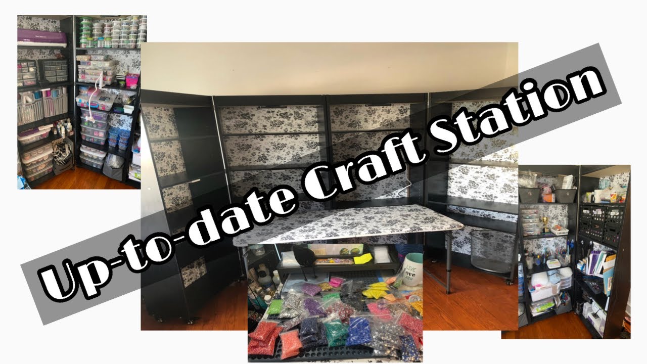 DIY | HOW I ORGANIZED MY CRAFT STATION 😍 - YouTube