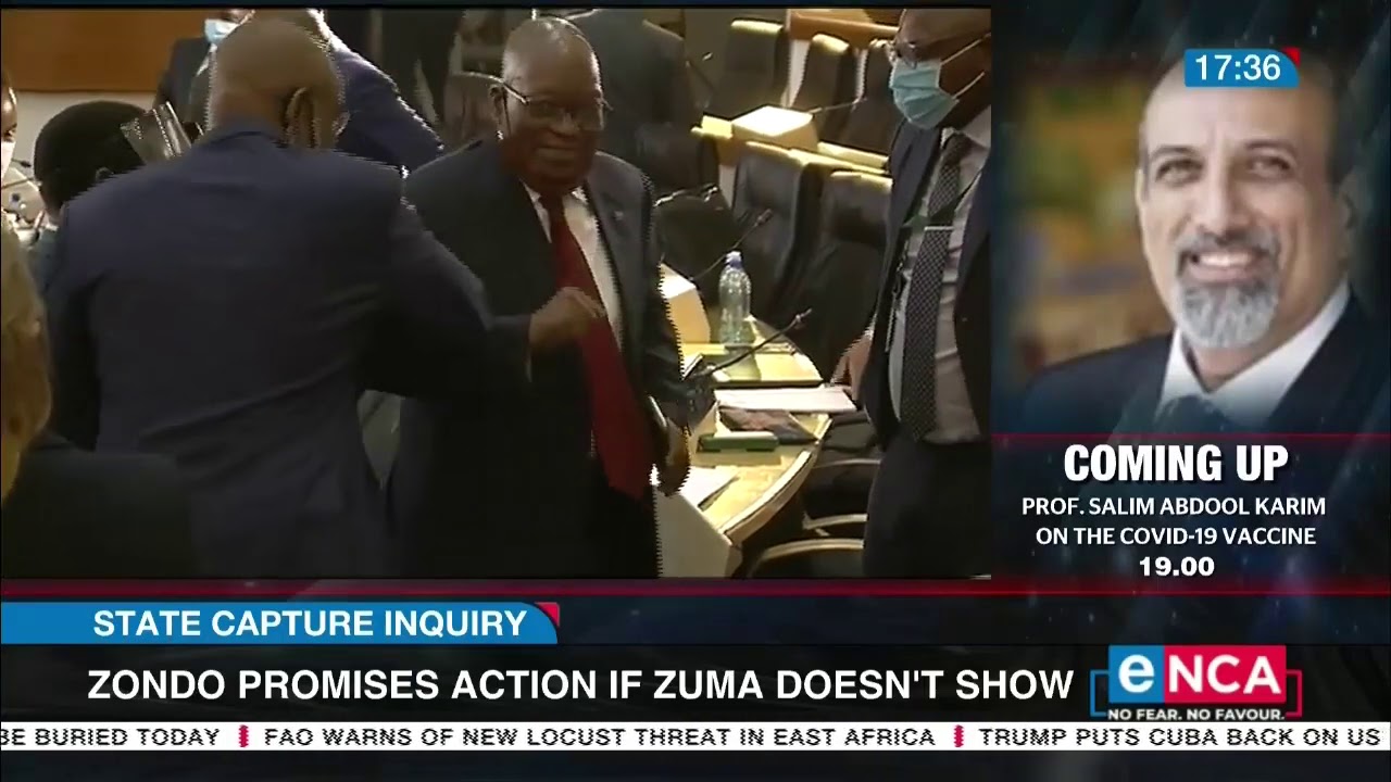 Zondo promises action if Zuma doesn't show - YouTube