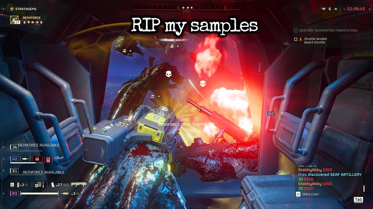 Rare drop ship bug in Helldivers 2 - YouTube