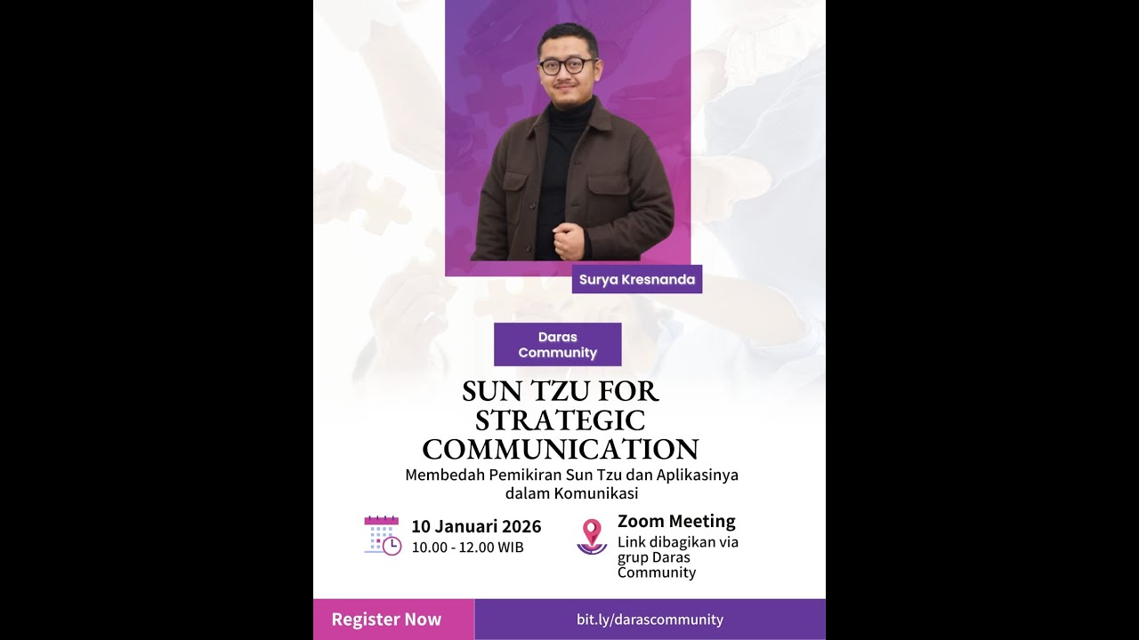 Daras Bisnis | Sun Tzu for Strategic Communications - YouTube