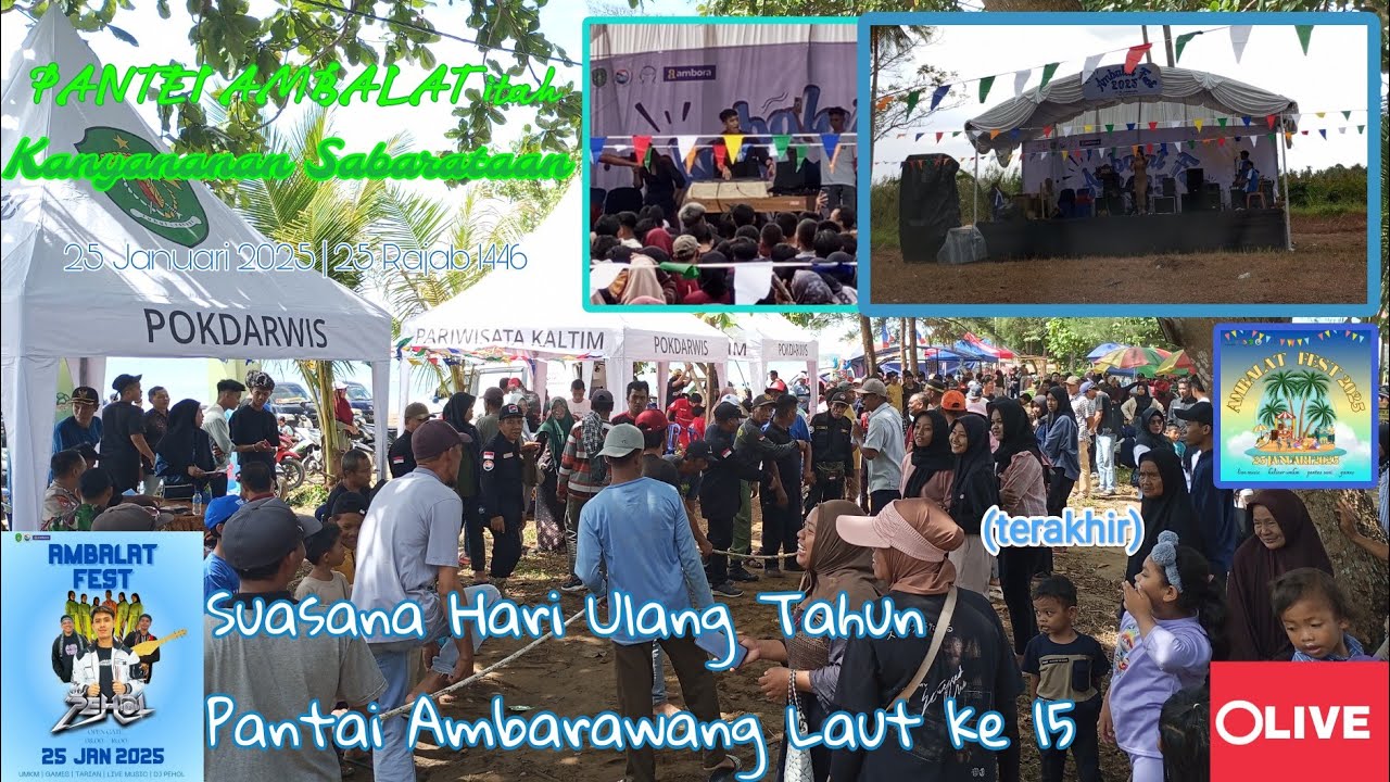 UlTah Pantai Ambarawang Laut Samboja ke 15 (AMBALAT FEST 2025) bersama ...