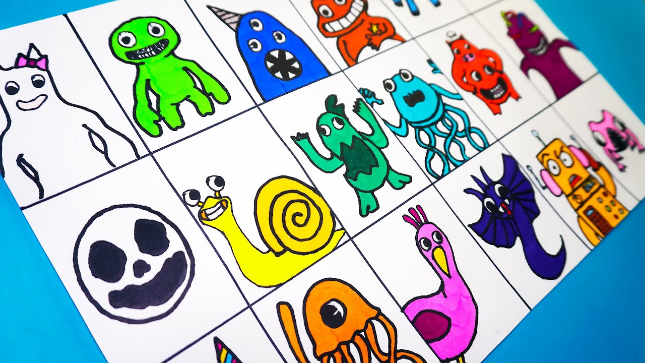 DRAWING GARTEN of BANBAN 3 ALL BOSSES 😊 Who Is Superfluous Here?!😏😁 ...