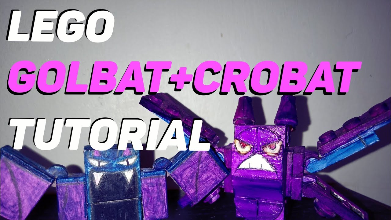 How to Make LEGO Pokemon: Golbat and Crobat - YouTube