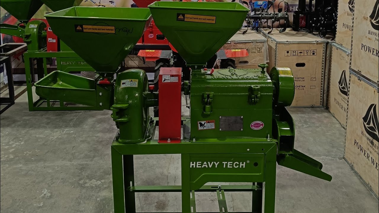 Mini Rice Mill 6w300 Model Heavy Tech Company 4.5 Hp 100% Copper Motor ...