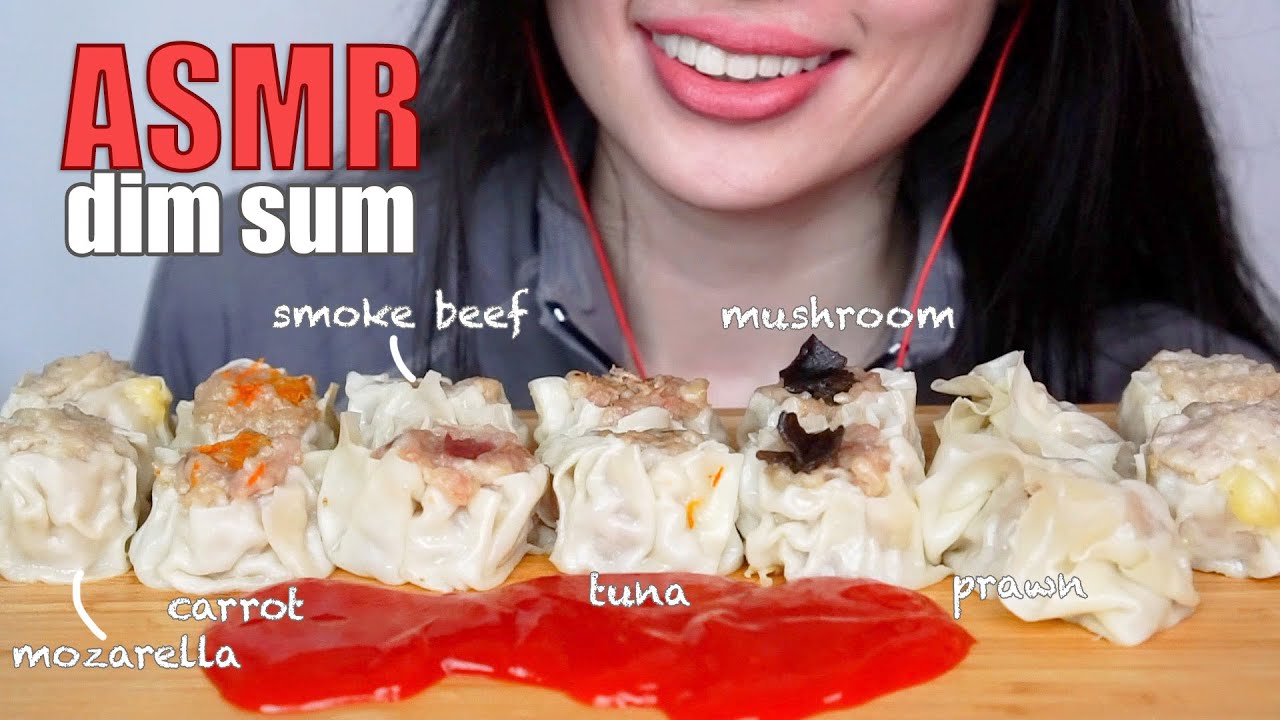 ASMR EATING SOUNDS ASMR DIM SUM (original&mozzarella)| NO TALKING ...