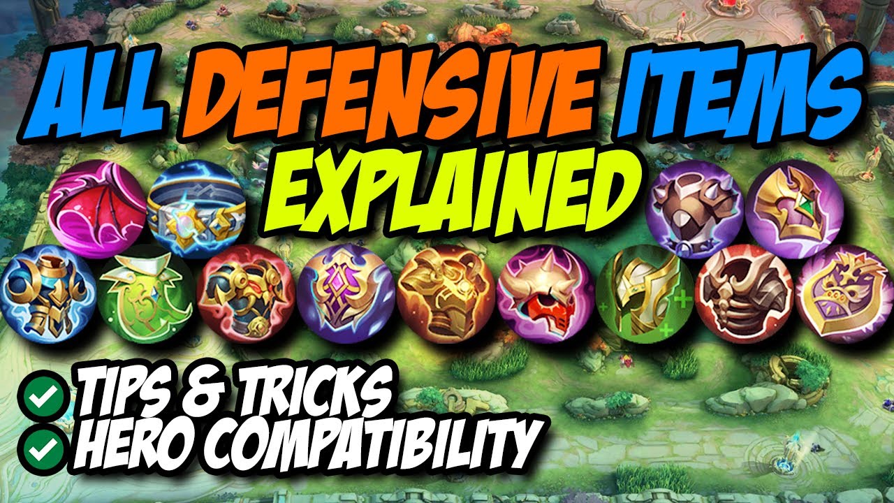 ALL DEFENSIVE ITEMS IN MOBILE LEGENDS EXPLAINED!! SEASON 28 2023 - YouTube