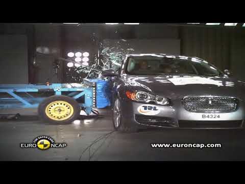 2011 Jaguar XF Euro NCAP Crash Tests - 4 Stars **** - YouTube