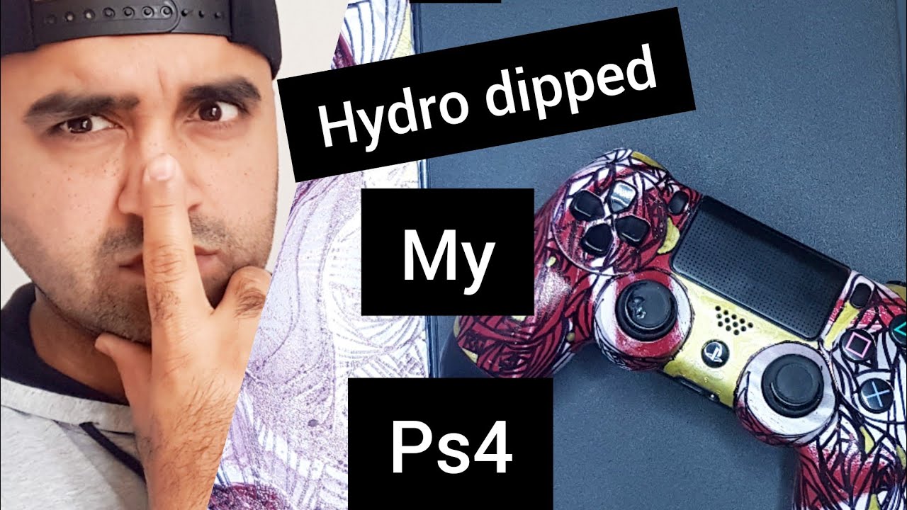 I hydro dipped my ps4, hydro dipping ps4 - YouTube