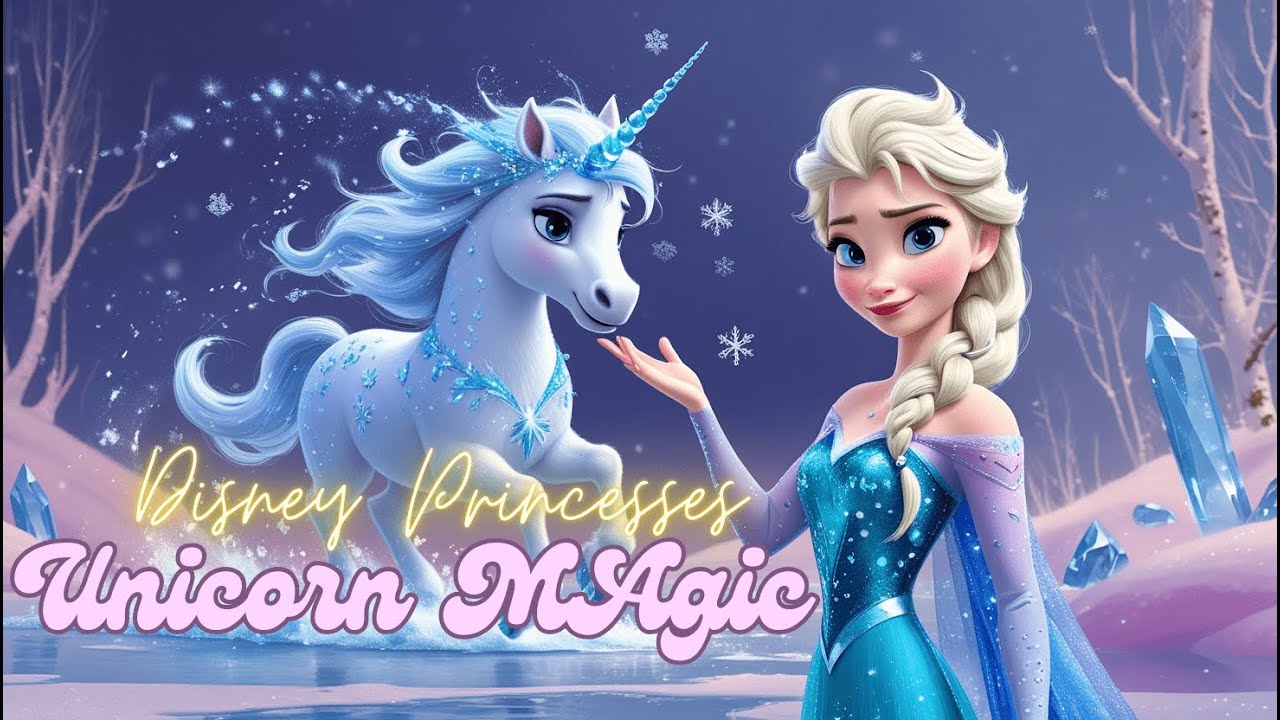 🦄 Unicorn Magic with Disney Princess | Elsa in ️💙 Frozen | Nursery ...