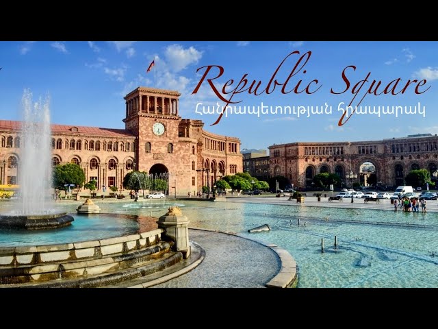Wallpaper Republic Square Yerevan Republic Square In Yerevan At Night,