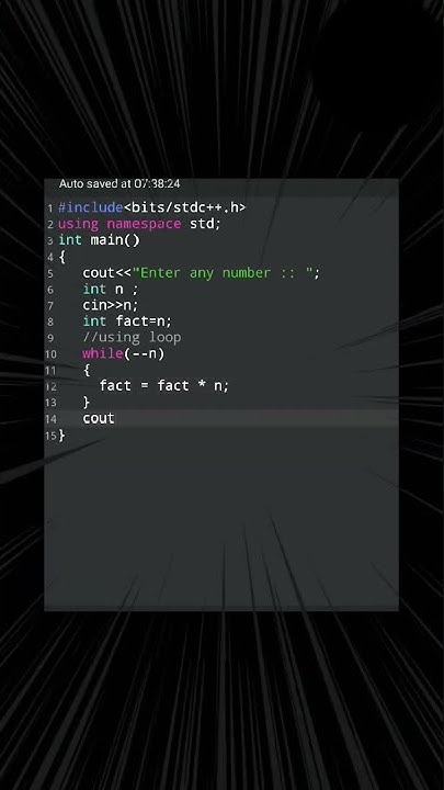 C Program To Find Factorial Of A Number Shortvideo Codingshorts Tutorial Coding Shorts