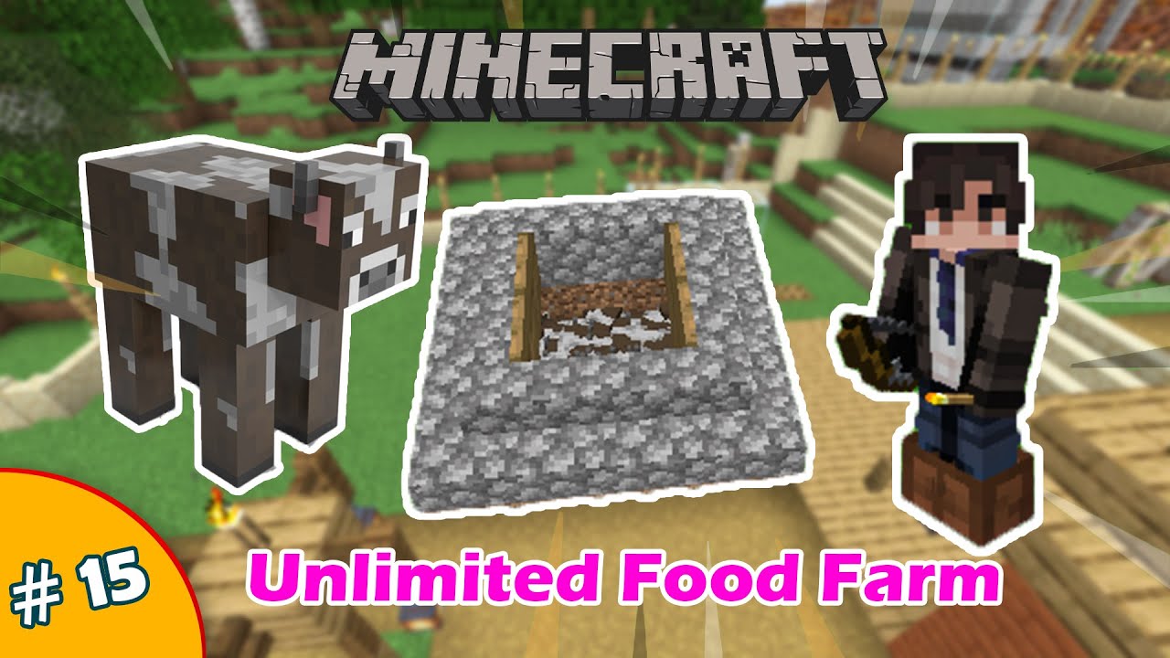 Minecraft But Unlimited Food Farm Making | SPYCOM - YouTube