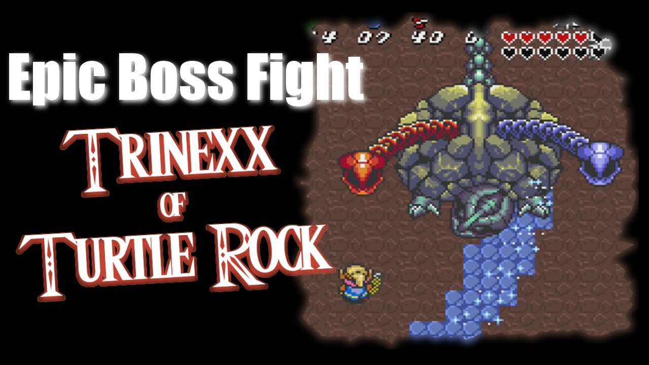 Trinexx Epic Boss Battle - Turtle Rock - Zelda A Link to the Past - YouTube