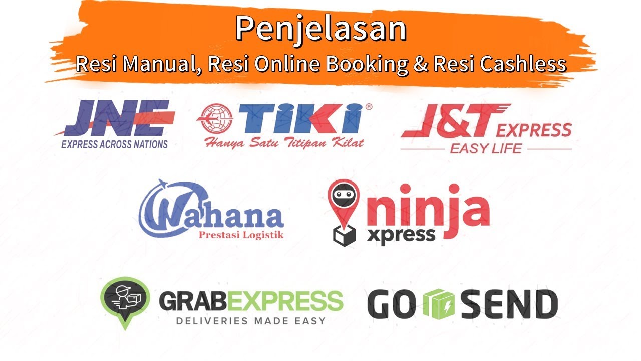 Penjelasan Mengenai Resi Manual, Resi Online Booking dan Resi Cashless ...