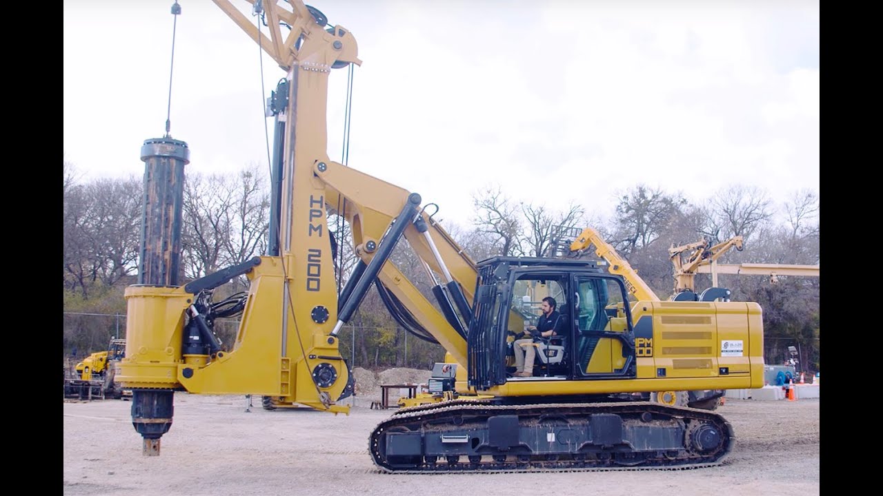 HPM 200 Drill Rig Specs: Short Mast - YouTube