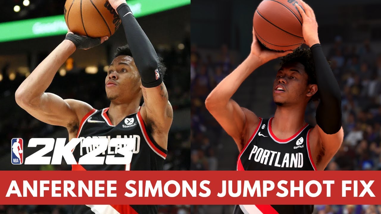 Anfernee Simons JUMPSHOT FIX! NBA 2K23 - YouTube