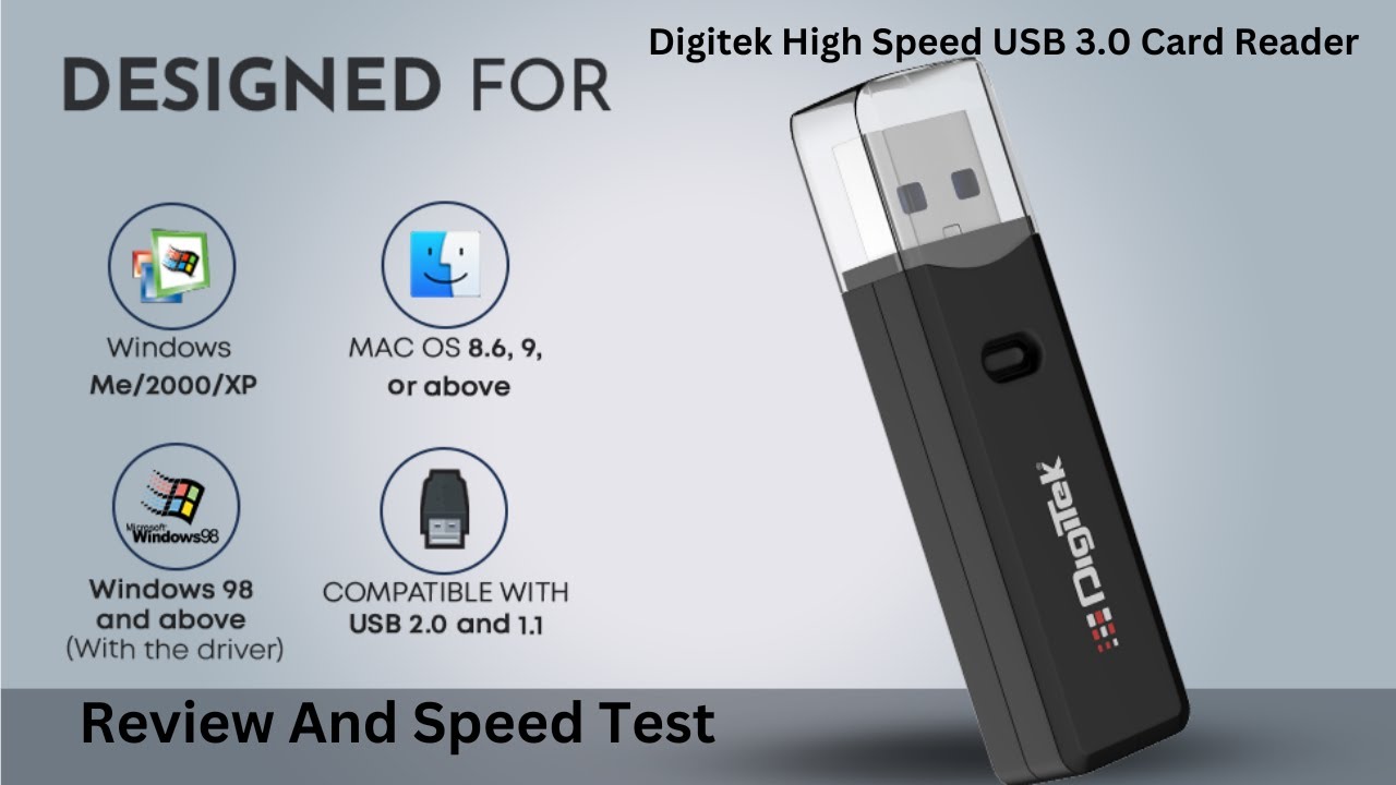 Digitek High Speed USB 3.0 Card Reader || Review || Speed Test || Best ...