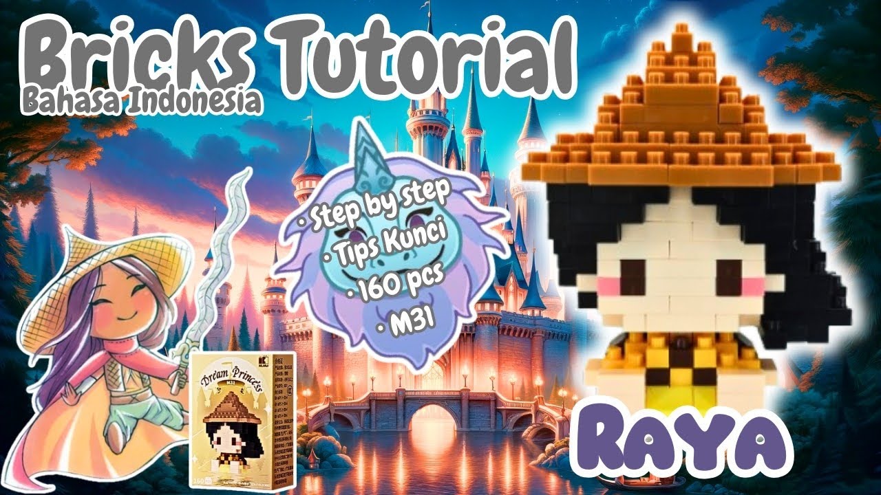 How to Build a Bricks Raya M31 Dream Princess l Disney I Tutorial Lego ...