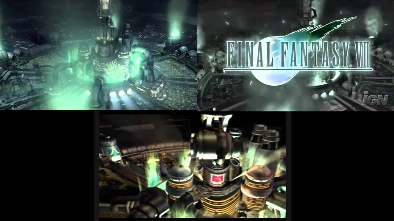 Final Fantasy VII. Opening comparison. - YouTube